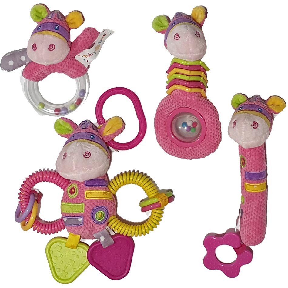 Baby Rattles in Pink : My Baby Gifts